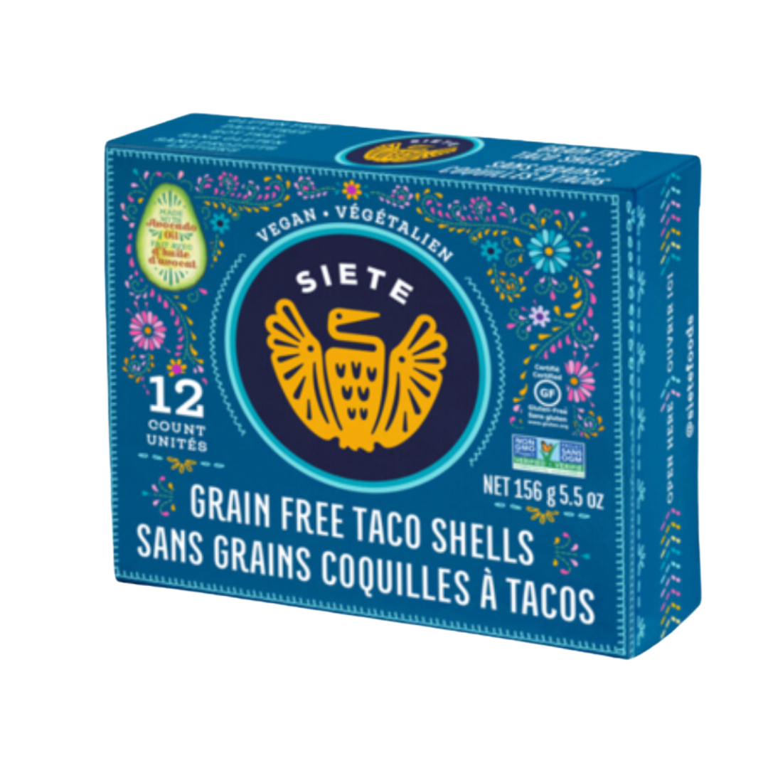 Siete Grain Free Taco Shells, 12 Count | The Hut Smoothie and Juice Bar